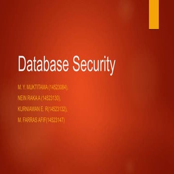Website Application Security - SQL Injection | PPTX