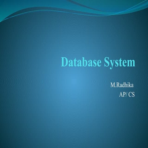 DATABASE MANAGEMENT SYSTEM INTRODUCTION UNIT 1 | PPTX