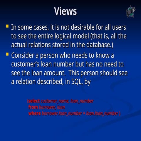 Views of Data in Database Management Systems | PPT