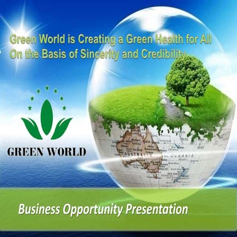 Presentasi Bisnis Green World | PPTX