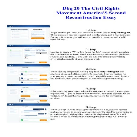 Dbq 20 The Civil Rights Movement AmericaS Second Reconstruction Essay | PDF