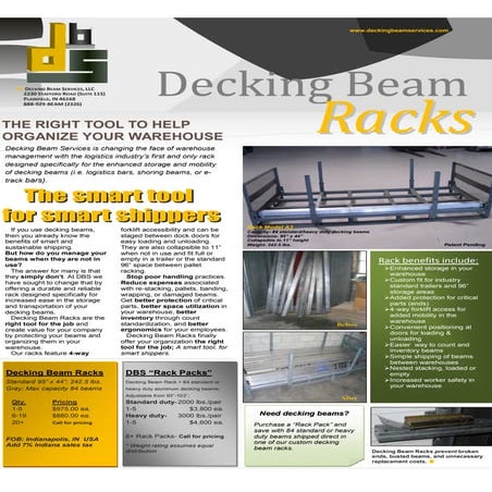 Decking Beam Racks | PDF