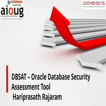 Dbsat Oracle Database Security Assessment Toolpptx