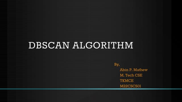 Dbscan 1 4pptx