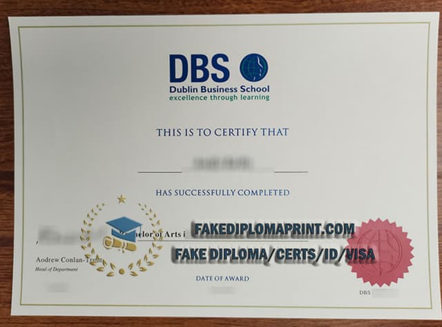 Dbs Certificate Pdf