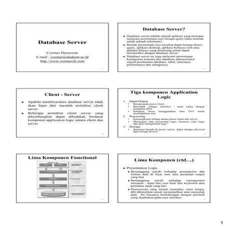 Database Server | PDF