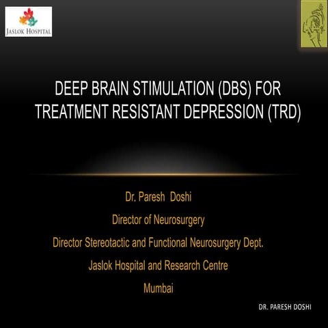 Dbs for depression | PPTX
