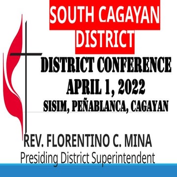 District Conference layout for districts | PPTX