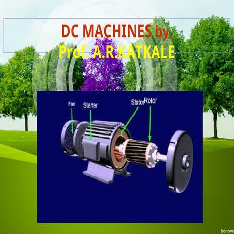 DC-machines all machine study construction and working | PPT