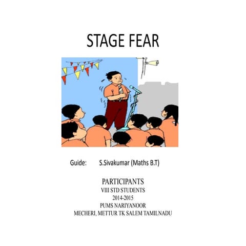 PUMS,Nariyanur,Mechari,Mettur TK,SALEM (DT) "Stage fear" | PPT
