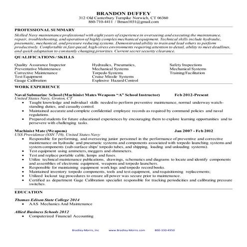 duffey, brandon resume | DOCX