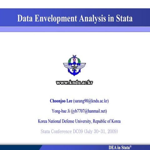 METODOLOGIA DEA EN STATA | PPT