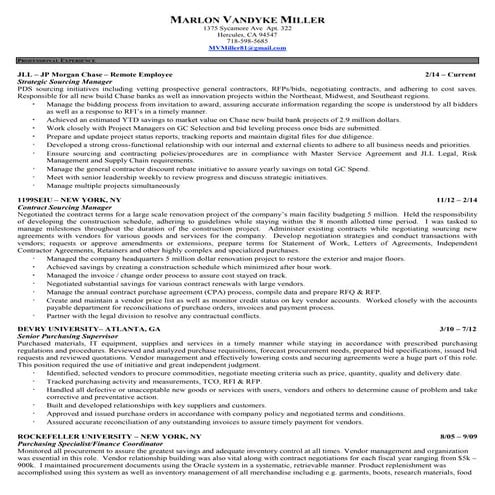 Marlon Miller Resume | PDF | Business Administration | Business