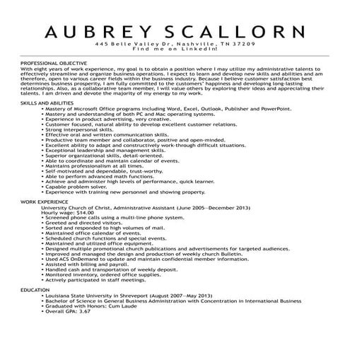 Lisa's Resume | PDF