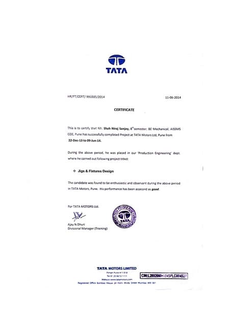 Mahindra Intern Letter | PDF