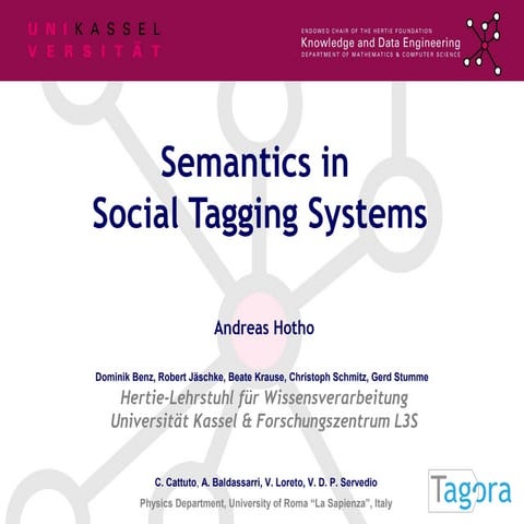 Semantics in Social Tagging Systems | PDF