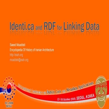 Identi.ca and RDF for Linking Data | PPT