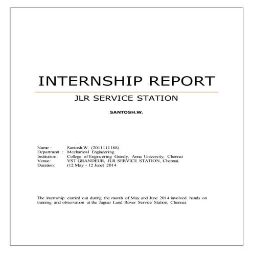 INTERNSHIP REPORT | DOCX