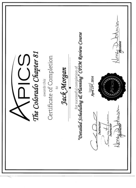 APICS Certificed Supply Chain Professional | PDF