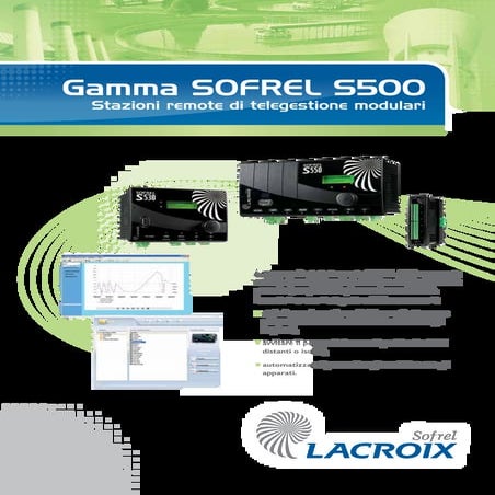 Gamma Sofrel S500: stazioni remote di telegestione modulari | PDF