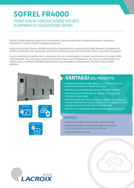 Lacroix Sofrel Srl presentations