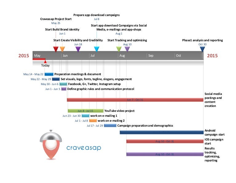 Divine Mobile App pre-launch project timeline LVH14052015