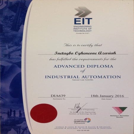 EIT Certificate | PDF