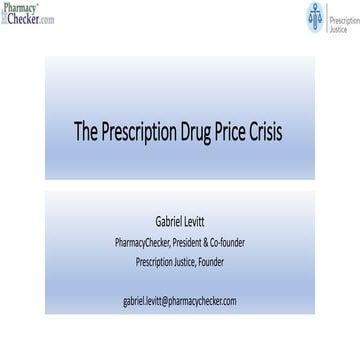 The Prescription Drug Price Crisis | PPTX
