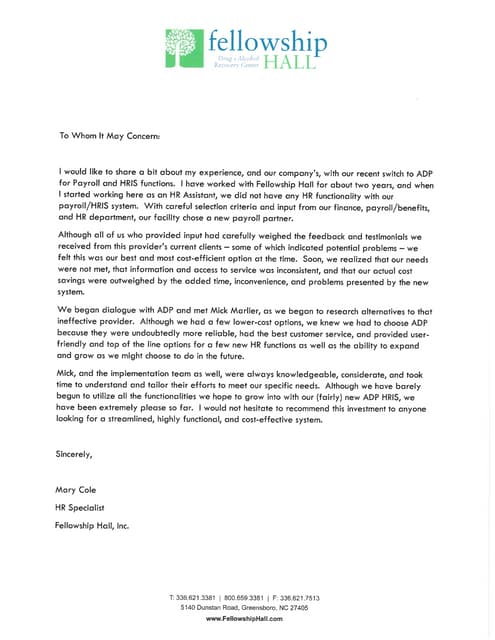 Interflex Group Reference Letter | PDF