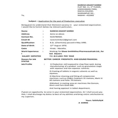 NARESH ANANT SHIRKE RESUME | DOCX