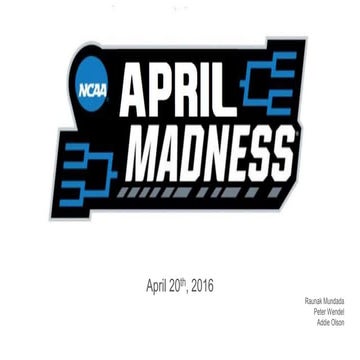 April Madness | PPTX | College Basketball | College Sports