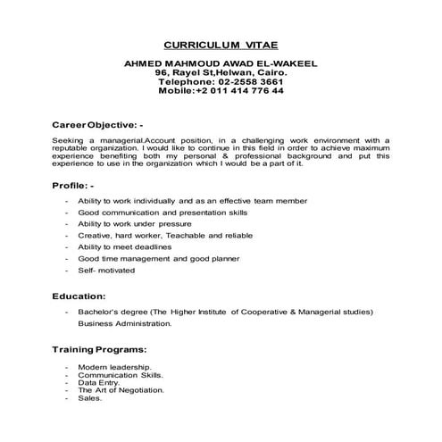 ahmed.awad c.v | DOCX