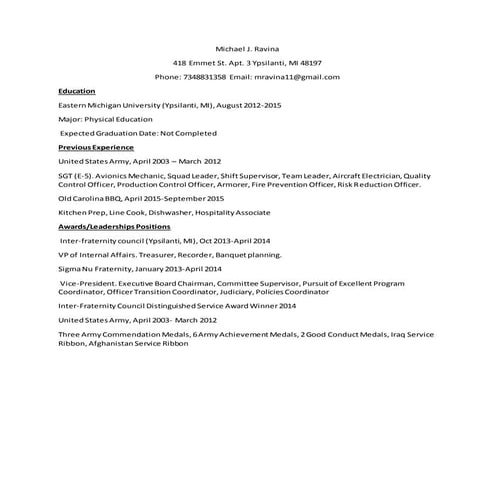 Resume 2015 | DOCX