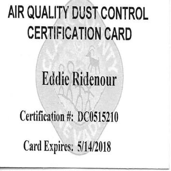 CCDAQ Dust Control Certificate Card | PDF