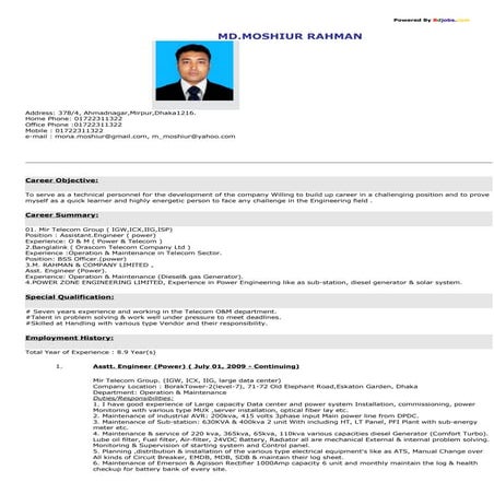 Muhammad Jawad(Resume) | DOC