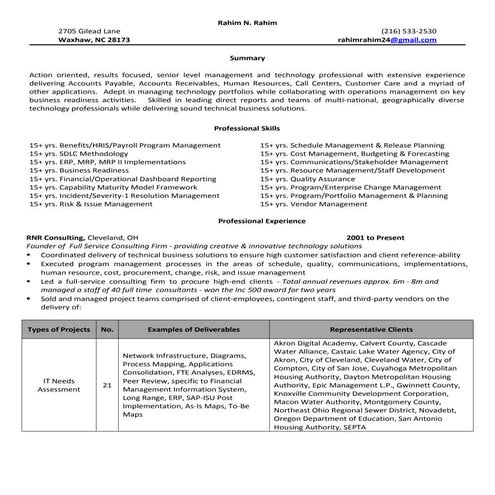 Rahim 2015 Resume | DOC