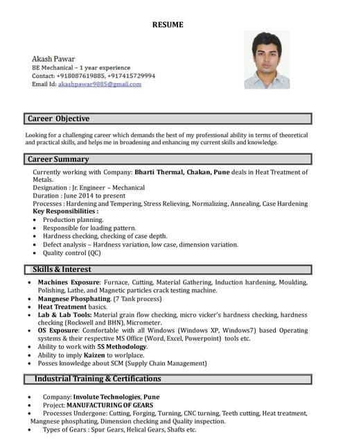 Akash Pawar Resume 2 Pdf