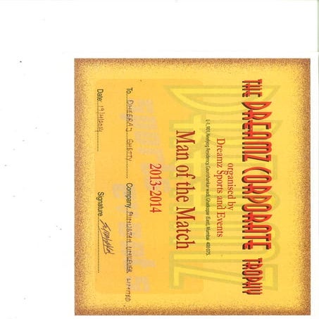 DBM - Welingkar Certificate | PDF