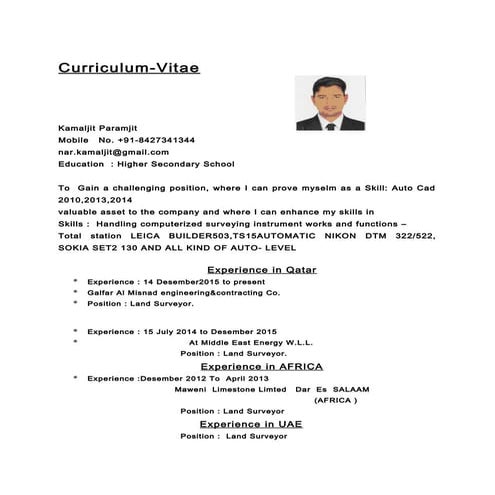 Resume | RTF