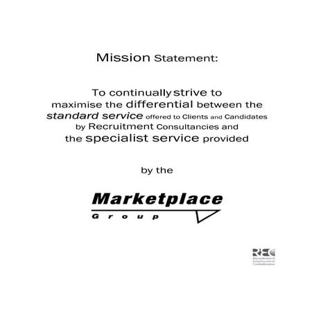 Marketplace Group presentations
