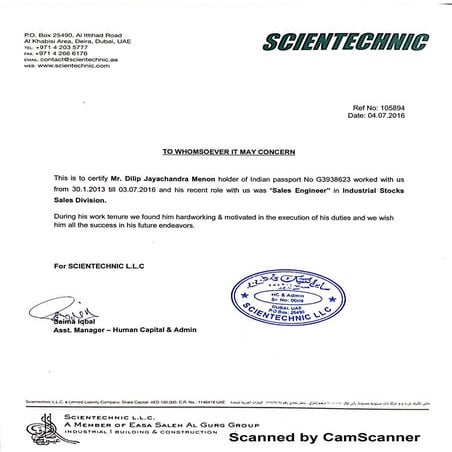Service Certificate | PDF