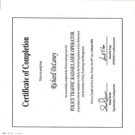 Radar Traffic Cert | PDF