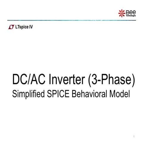3-Phase inverter LTspice Model | PDF