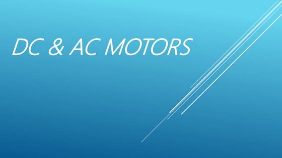 Electric motor basics | PPT