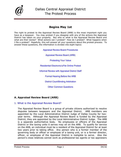 Hcad correction process | PDF | Personal Taxes | Personal Finance