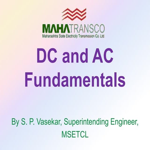 Dc and ac fundamentals | PPTX