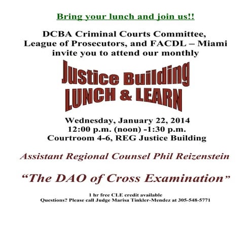Dcba jan. 2014 lunch and learn | PDF