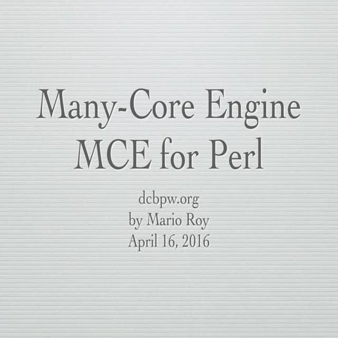 dcbpw 2016 MCE presentation | PPT