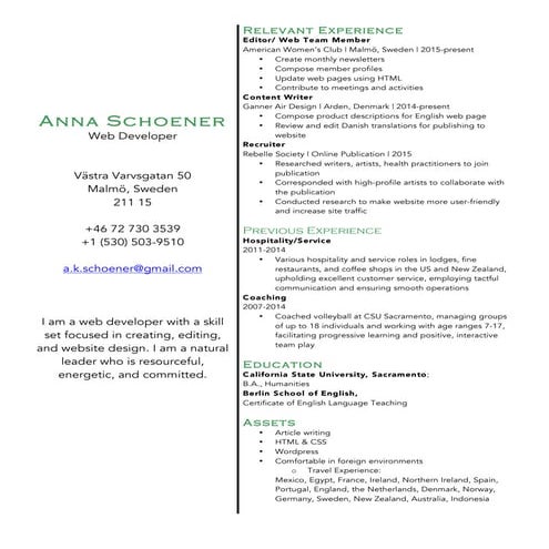 Catherine Dwyer Resume | DOC