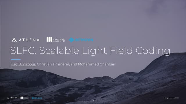 Slfc Scalable Light Field Coding Ppt 6818